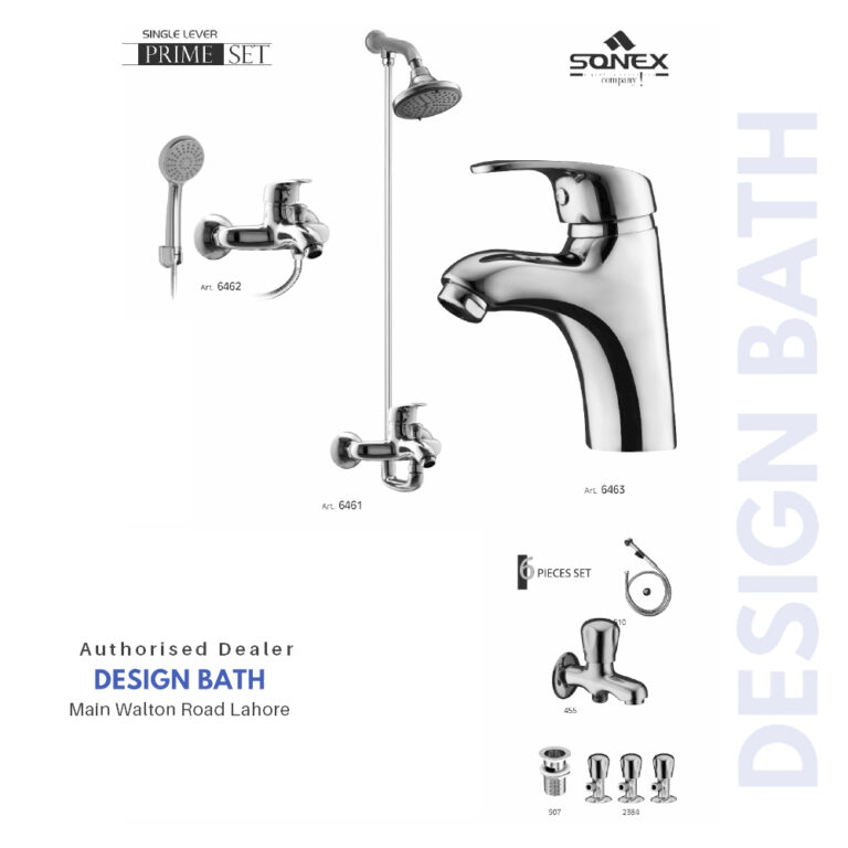 Sonex Single lever Prime Complete Bath Set 6461 6463 - Design Bath