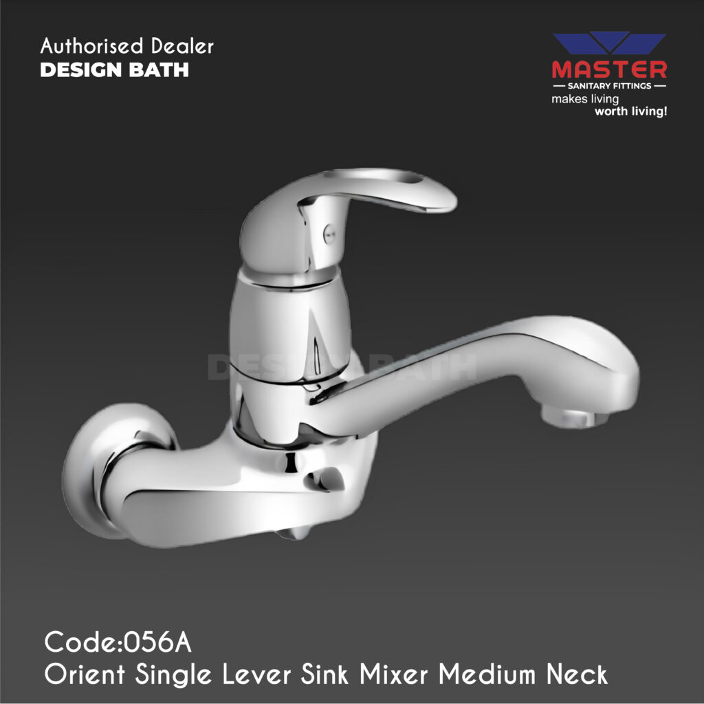 Master Orient Single Lever Sink 056A Mixer Medium Neck - Design Bath
