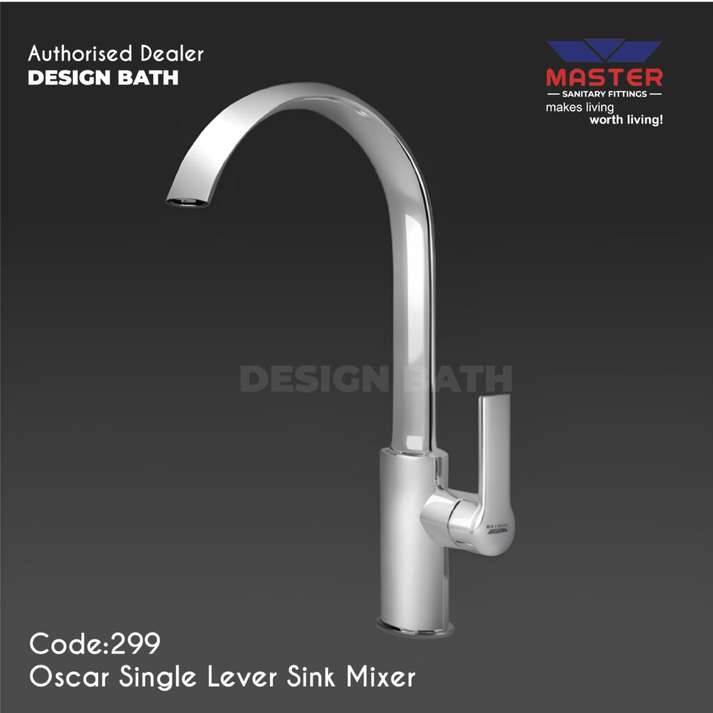 Master Oscar Single Lever Sink Mixer 299 - Design Bath