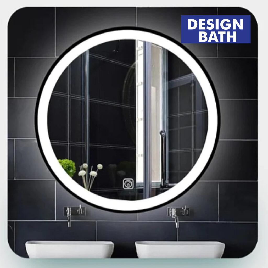 Smart Round Touch LED Mirror - Design Bath